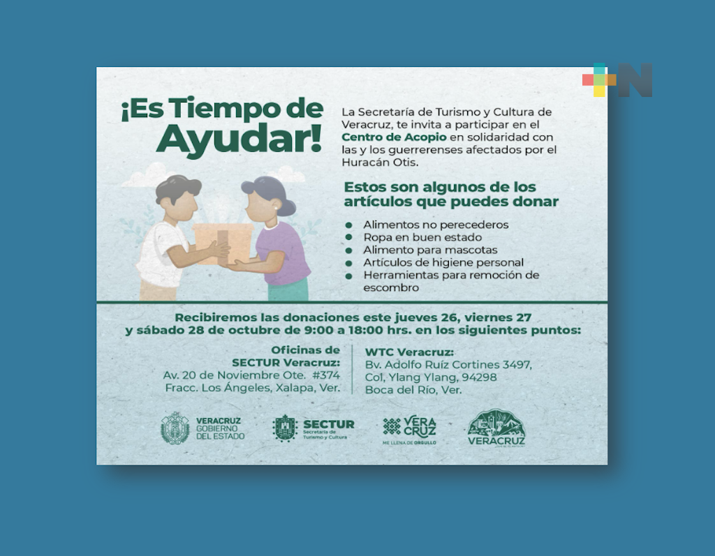 Sectur Veracruz Abre Centros De Acopio En Solidaridad Con Damnificados